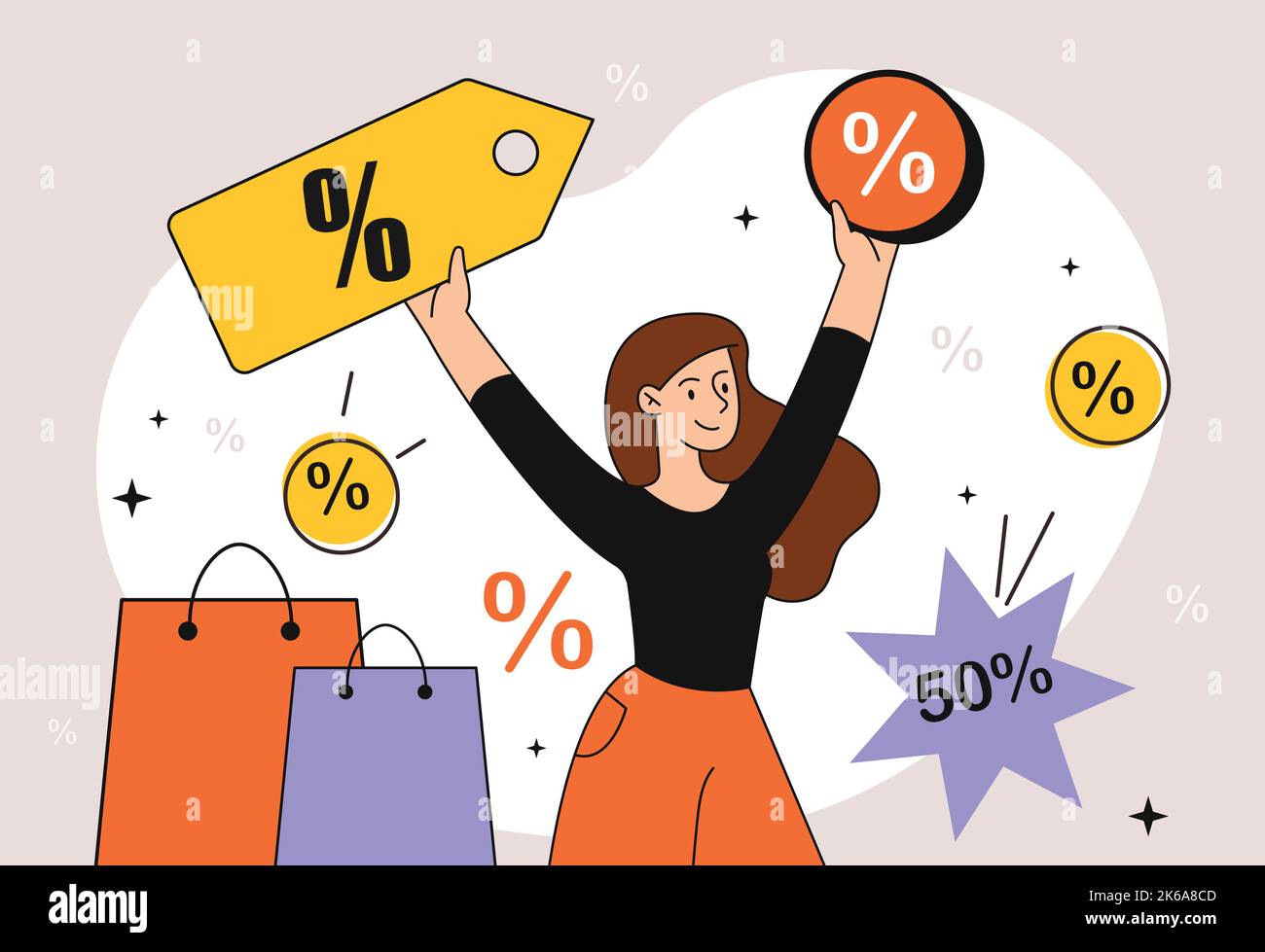 Discounts and sales Stock Vector Image & Art - Alamy