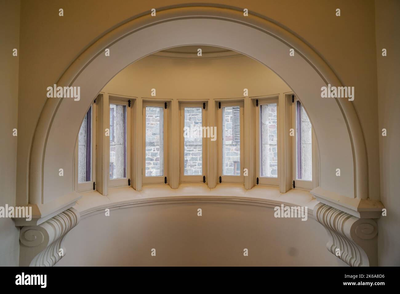 Interior architecture windows staircase and other details of the old ...