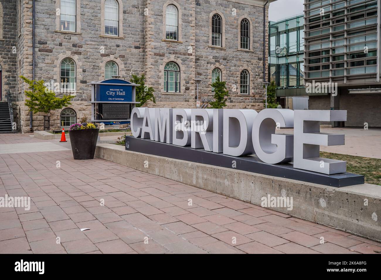Cambridge City Hall, an iconic building in downtown Cambridge, Ontario ...