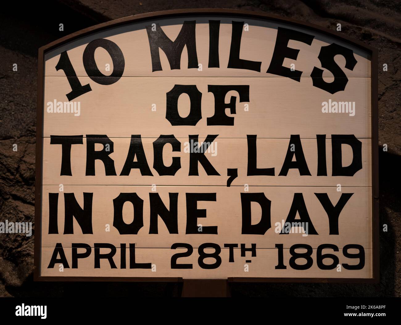Central Pacific Railroad laid 10 miles of track on 28 April 1869 to ...
