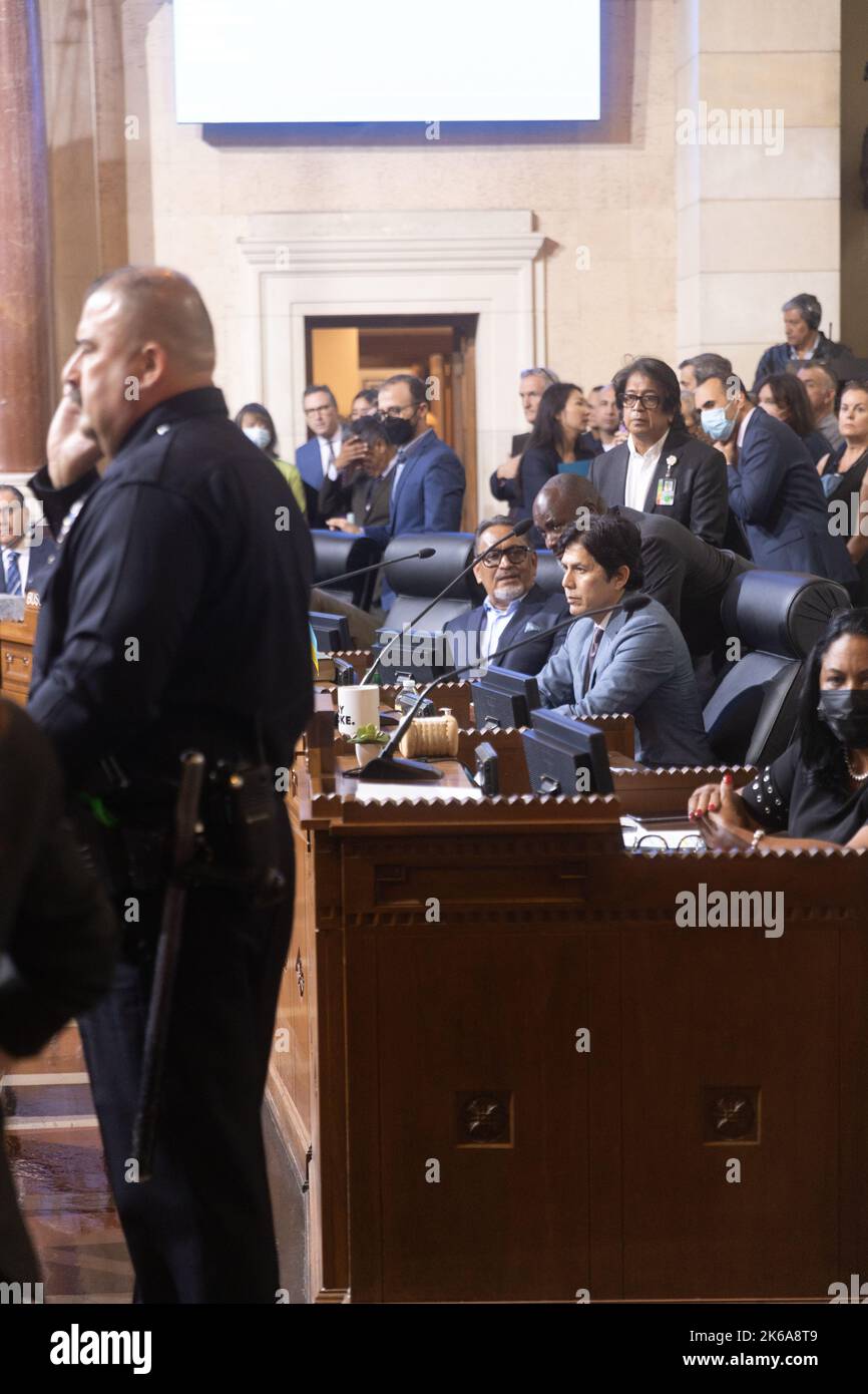 Los Angeles, California - October 11, 2022- City Councilmen Gil Cedilla ...
