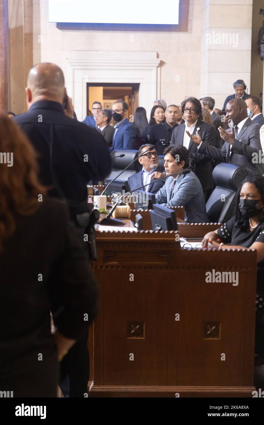 Los Angeles, California - October 11, 2022- City Councilmen Gil Cedilla ...