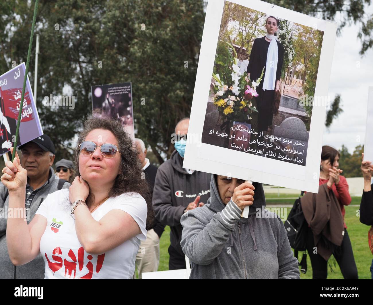 Freedom for Iran Rally at Parliament House 12 October 2022 Stock Photo ...
