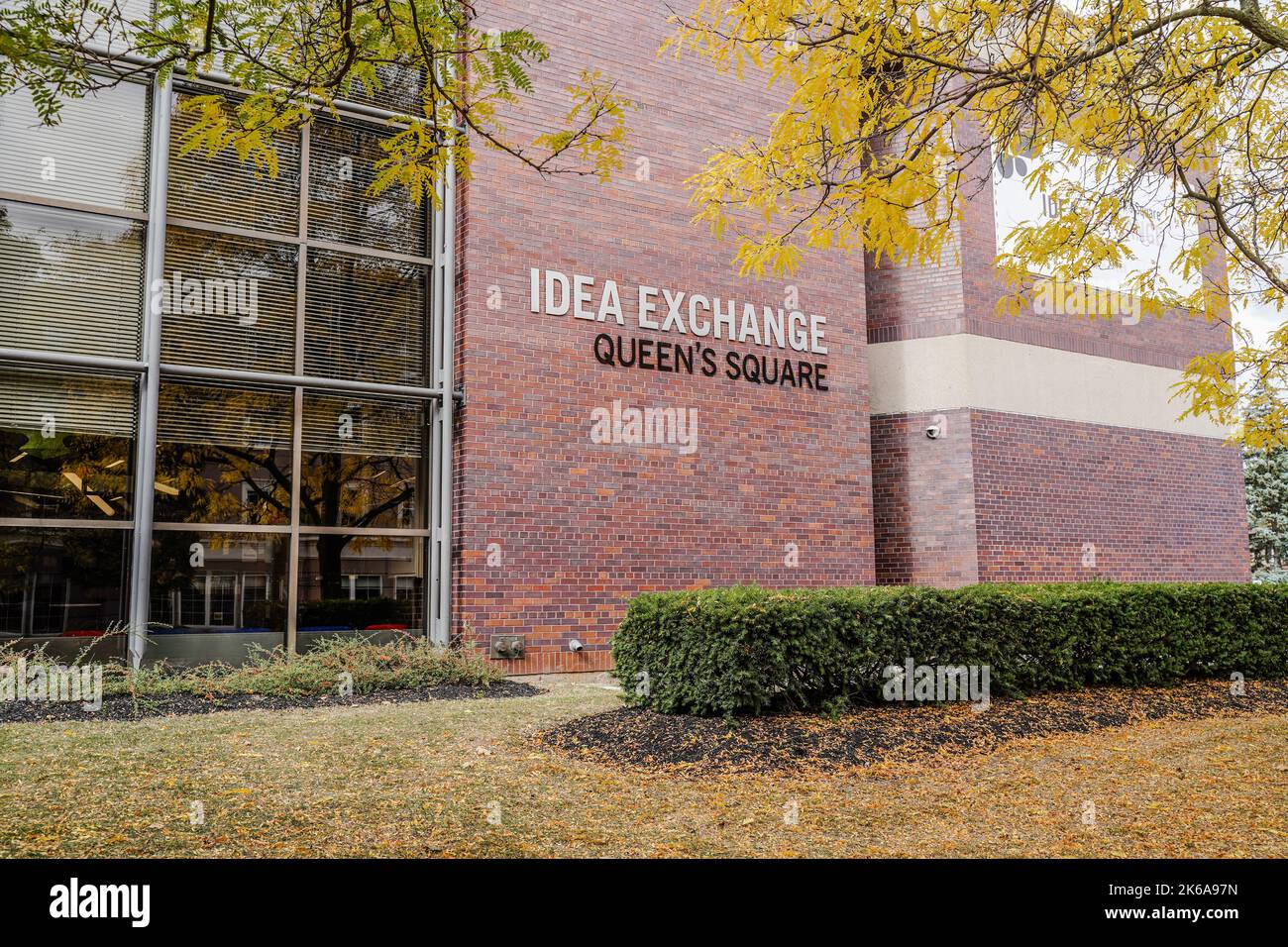 Queen's Square Idea Exchange library in Cambridge, Ontario, Canada ...