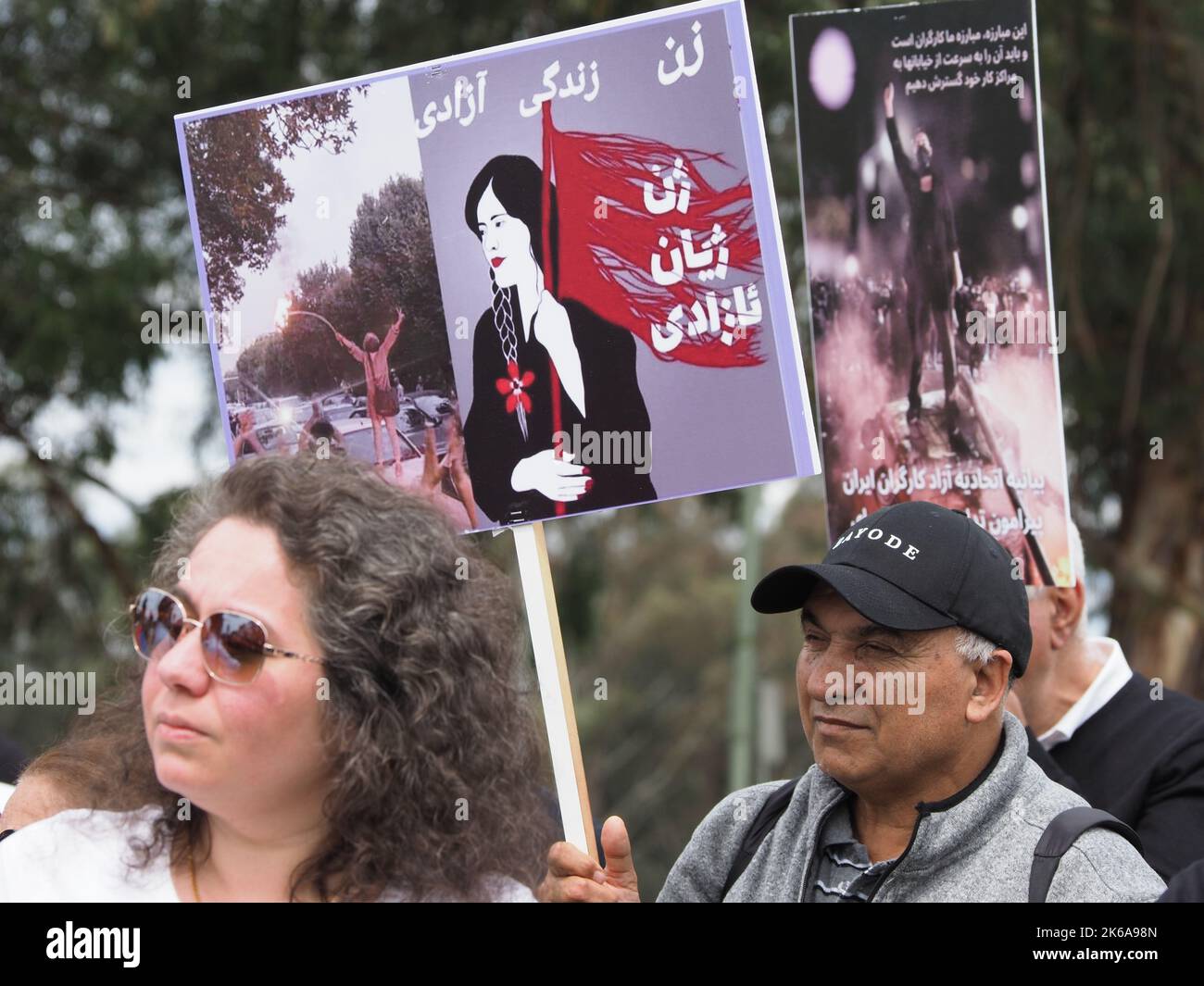 Freedom for Iran Rally at Parliament House 12 October 2022 Stock Photo ...