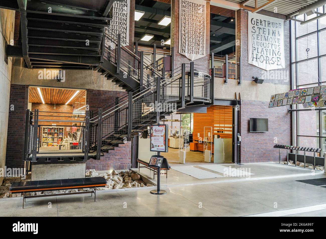 Queen's Square Idea Exchange library in Cambridge, Ontario, Canada ...