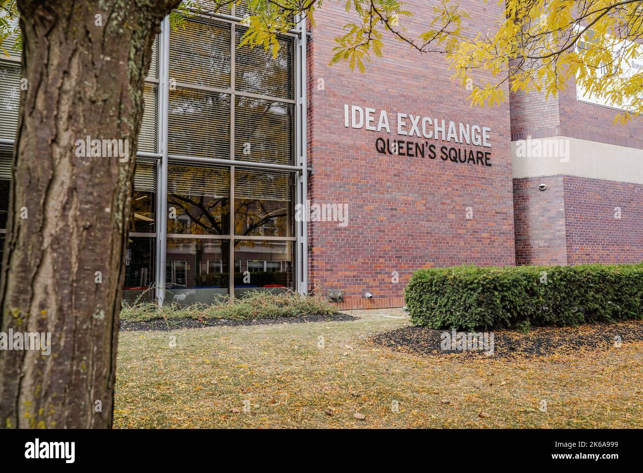 Queen's Square Idea Exchange library in Cambridge, Ontario, Canada ...