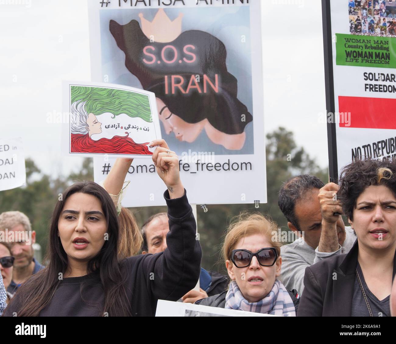 Freedom for Iran Rally at Parliament House 12 October 2022 Stock Photo ...
