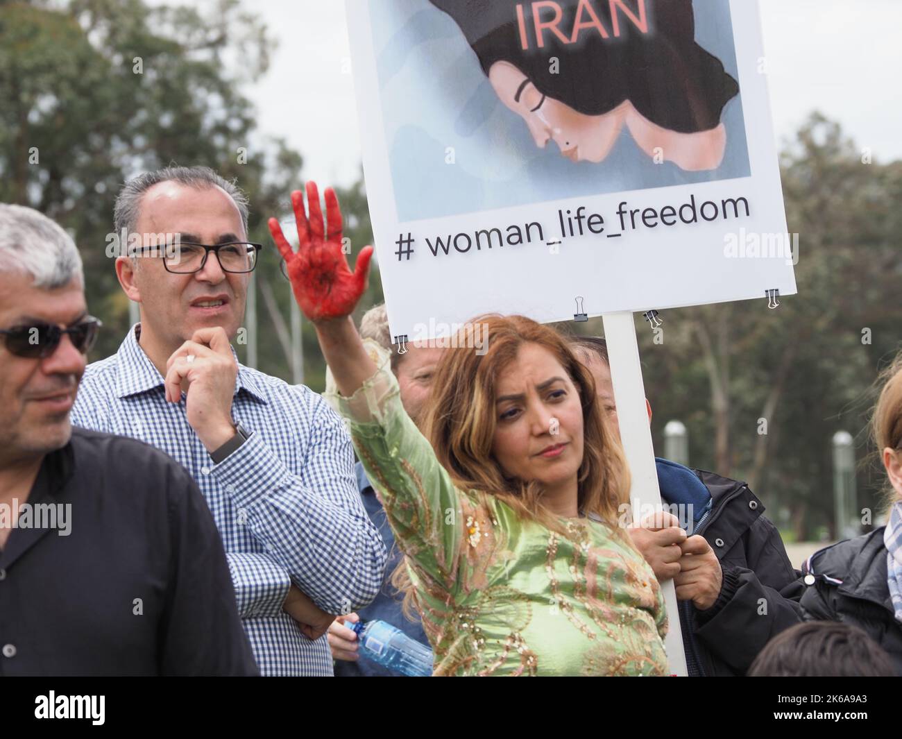Freedom for Iran Rally at Parliament House 12 October 2022 Stock Photo ...