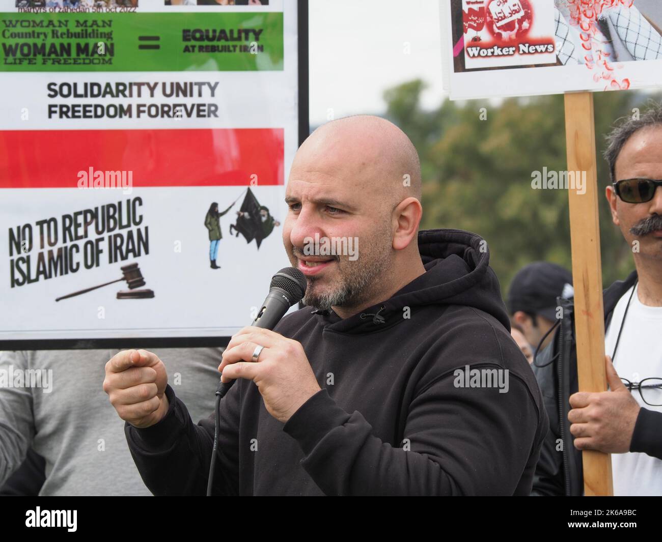Freedom for Iran Rally at Parliament House 12 October 2022 Stock Photo ...