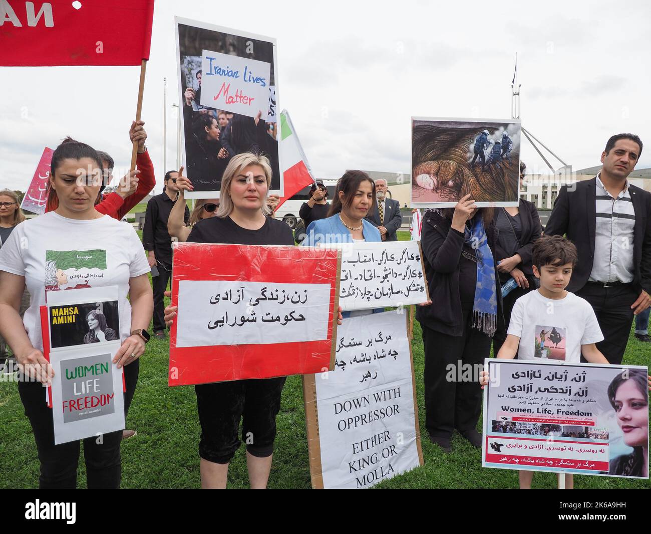 Freedom for Iran Rally at Parliament House 12 October 2022 Stock Photo ...
