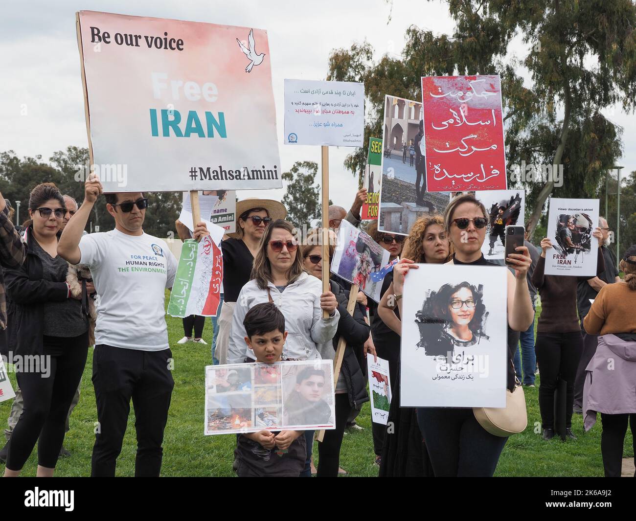 Freedom for Iran Rally at Parliament House 12 October 2022 Stock Photo ...