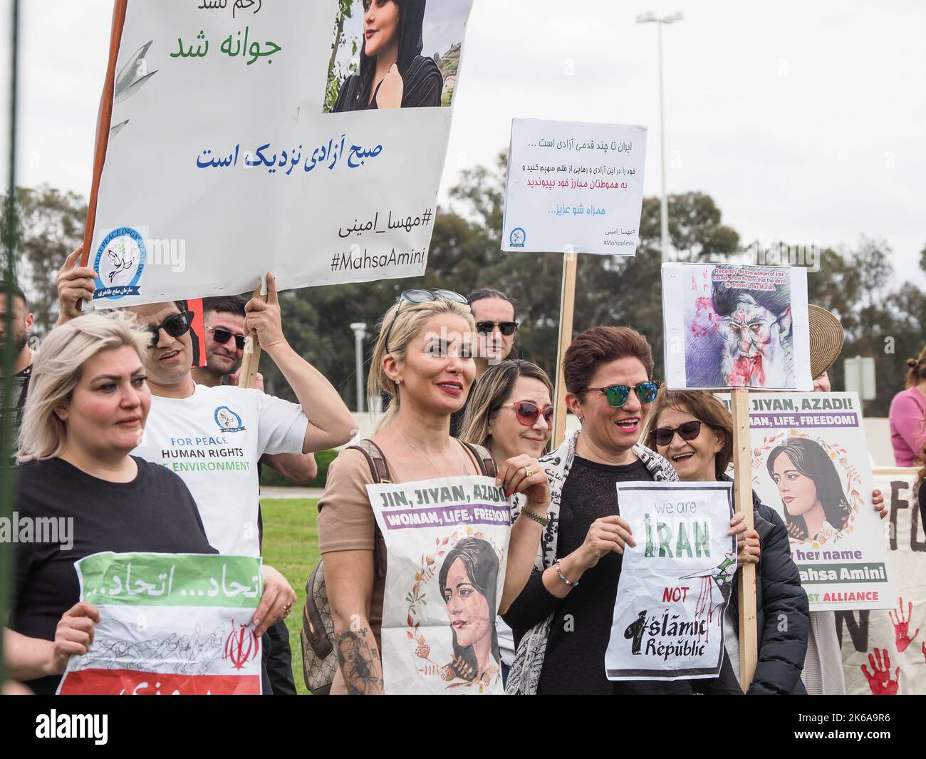 Freedom for Iran Rally at Parliament House 12 October 2022 Stock Photo ...