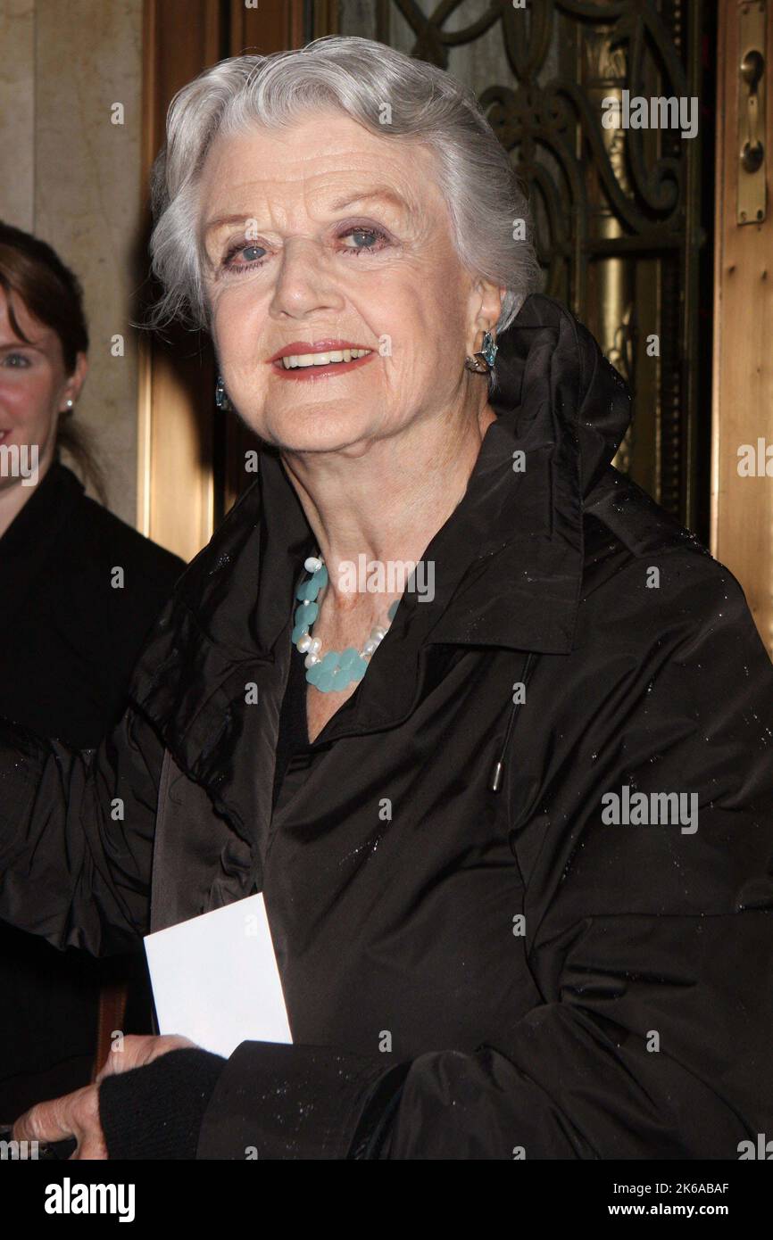 Angela Lansbury attends the opening night performance of David Hirson's ...
