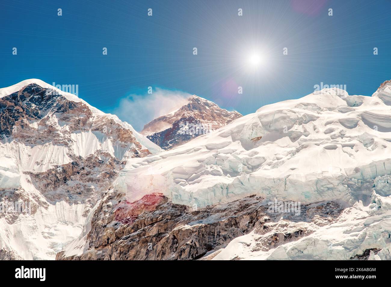 Everest Mountain Peak. The top of the world. Himalaya. Nepal Stock ...