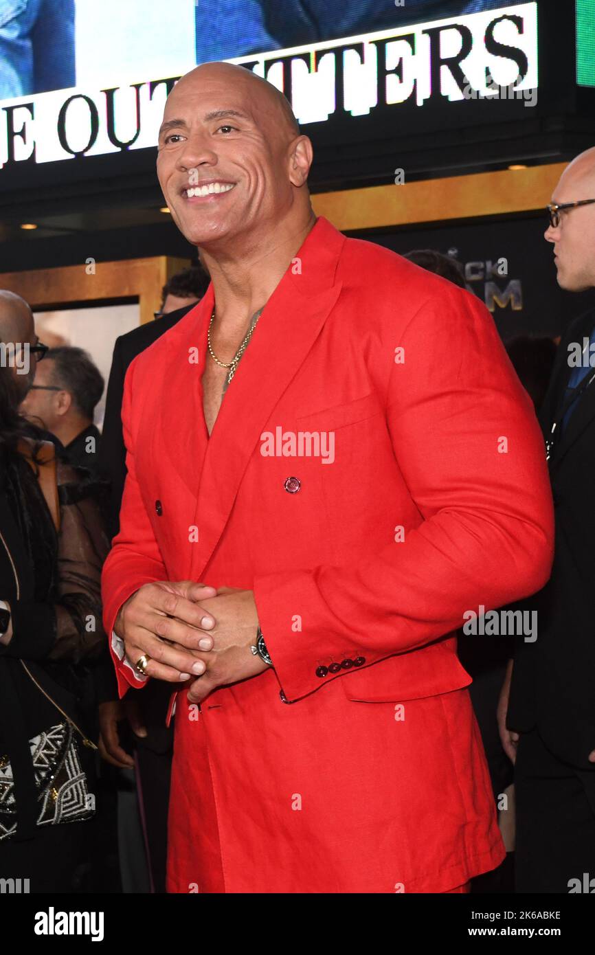 New York, NY, USA. 12th Oct, 2022. Dwayne Johnson at DC's "Black Adam ...