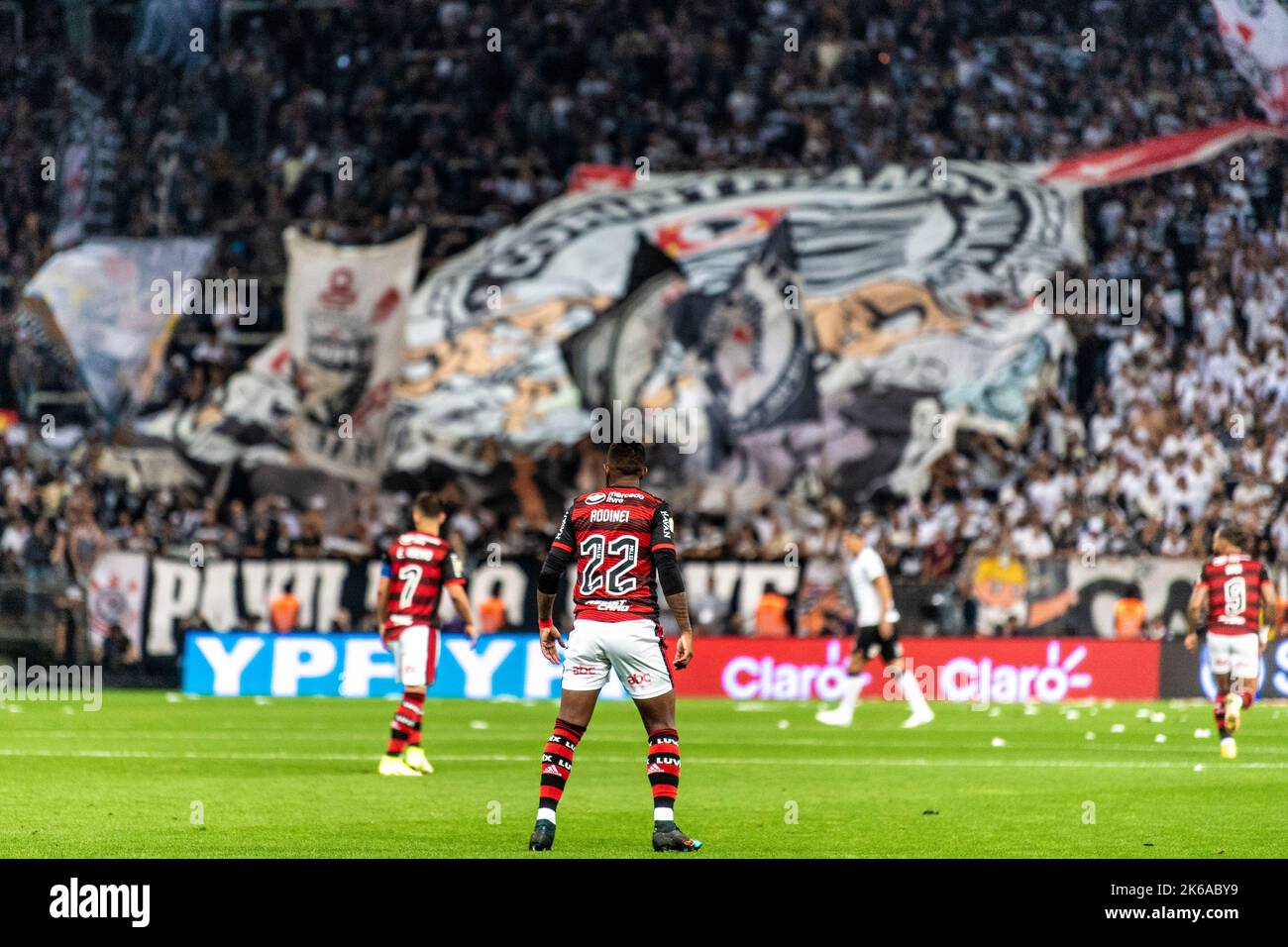Sao Paulo, Brazil. 12th Oct, 2022. Rodinei of Flamengo during the Copa ...