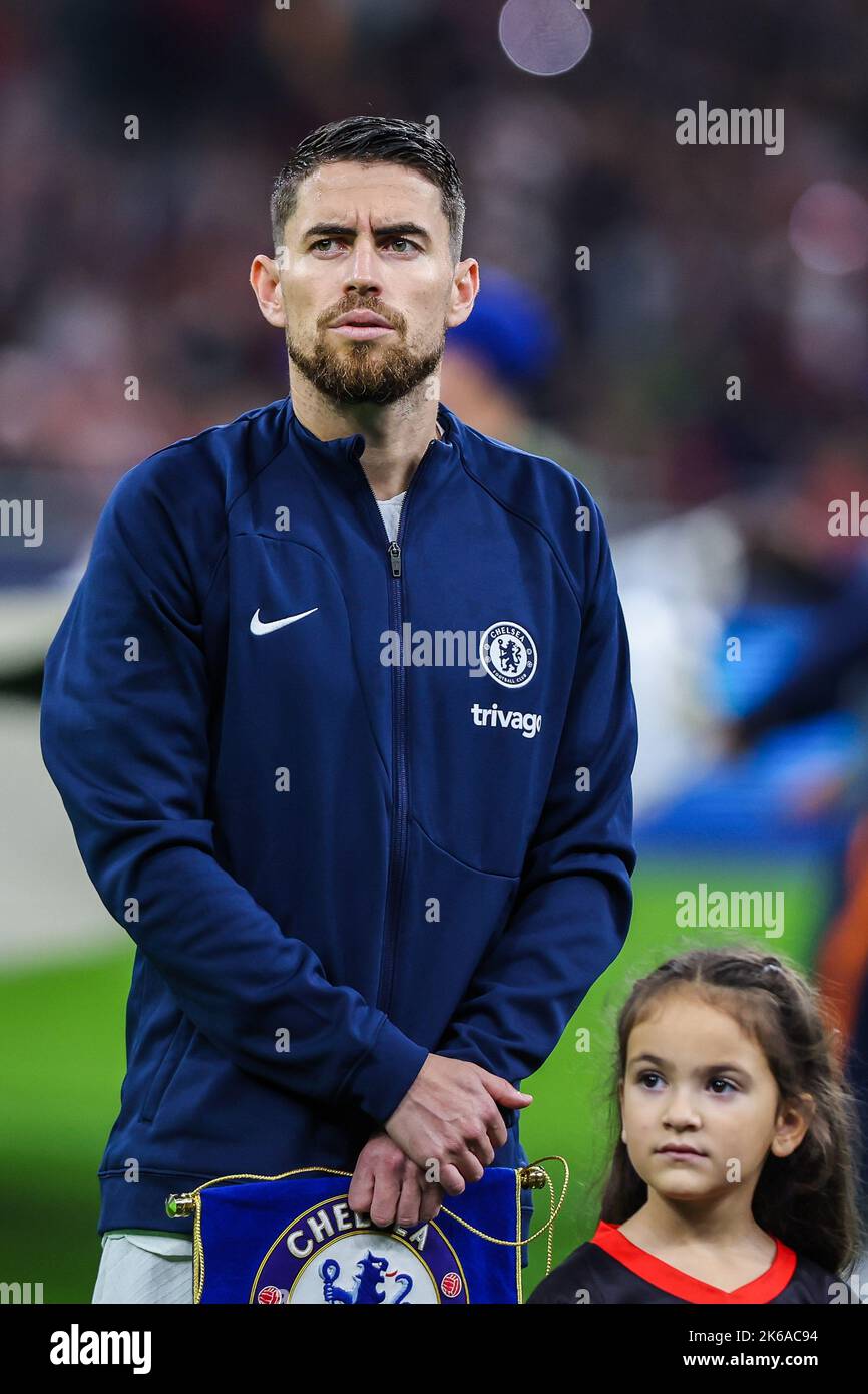 Jorge Luiz Frello Filho Cavaliere OMRI, known as Jorginho of Chelsea FC ...
