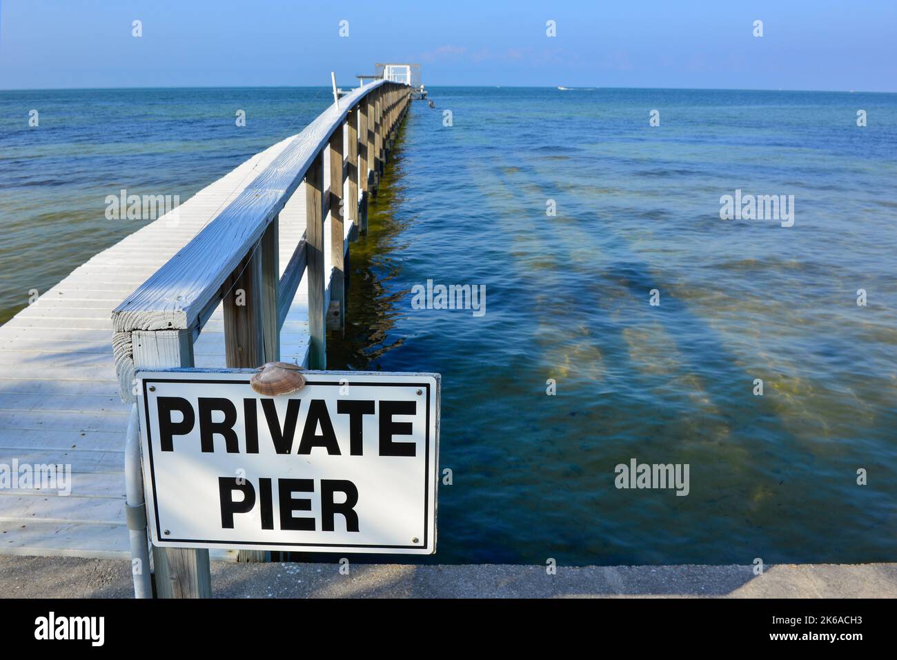 Sign for one of many private piers jutting out into the Charlotte ...