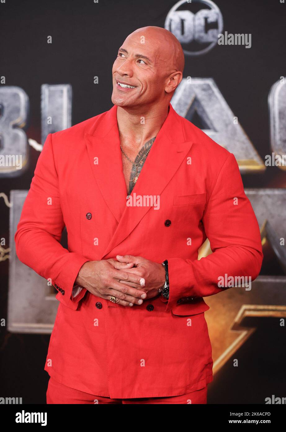 New York, NY, USA. 12th Oct, 2022. at arrivals for BLACK ADAM Premiere ...