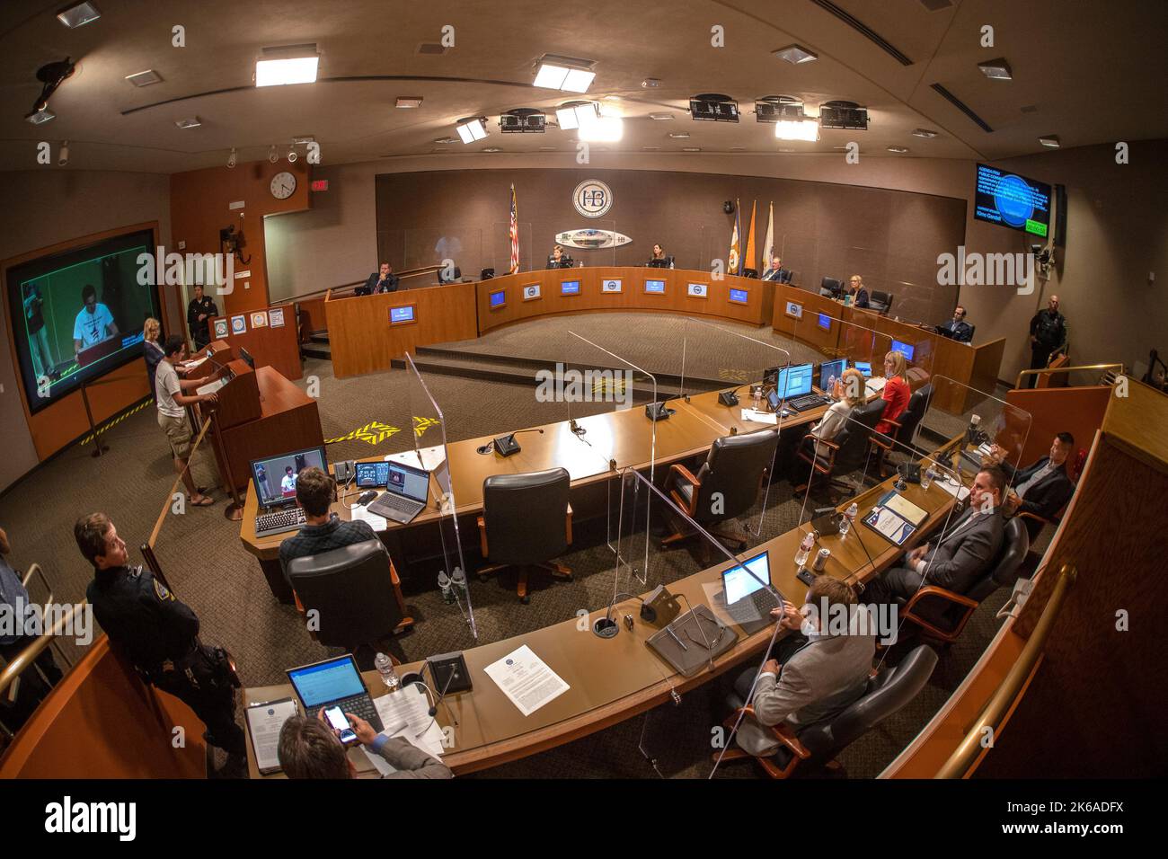 Council seated hi-res stock photography and images - Alamy