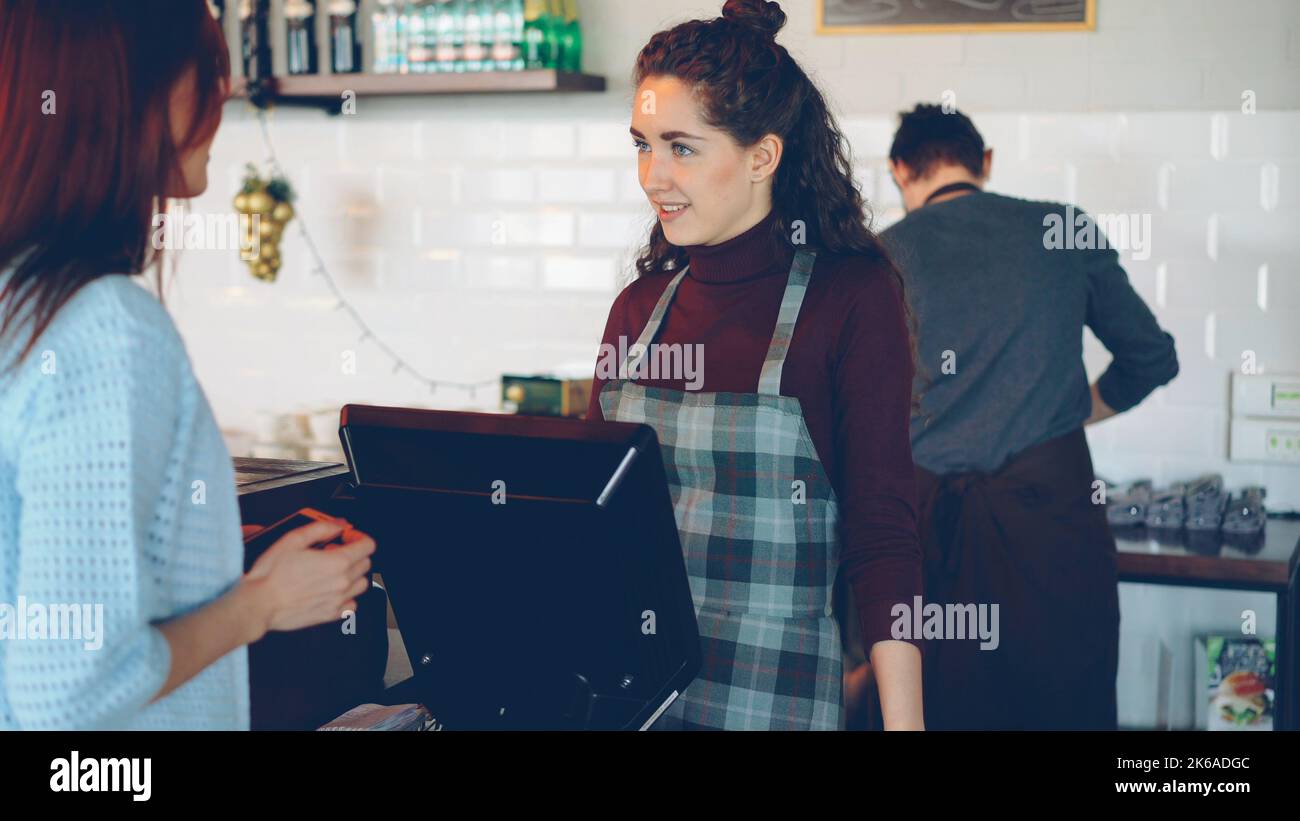 Customer friendly coffee shop hi-res stock photography and images - Alamy
