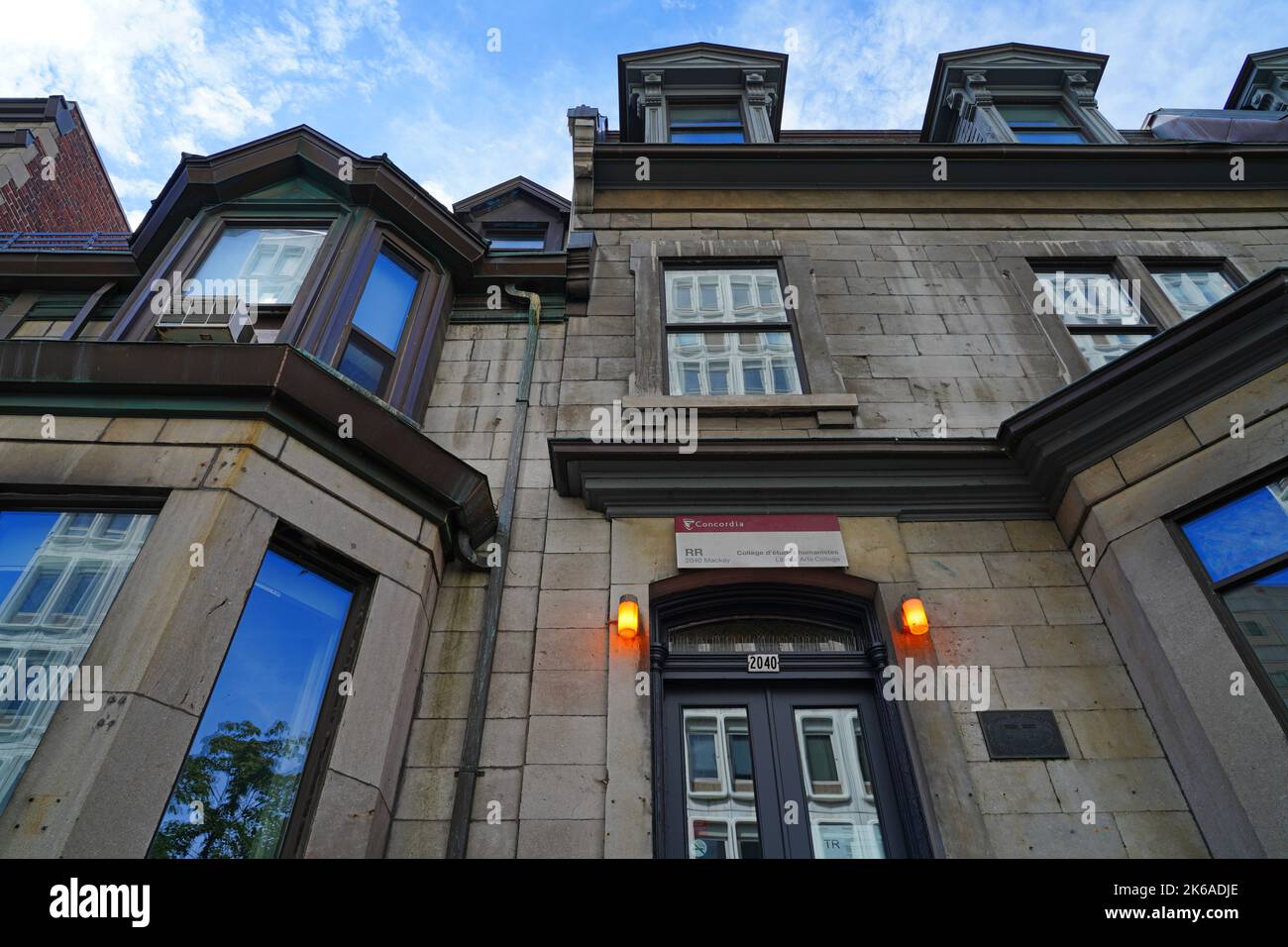 MONTREAL, CANADA -17 SEP 2022- View of the campus of Concordia ...
