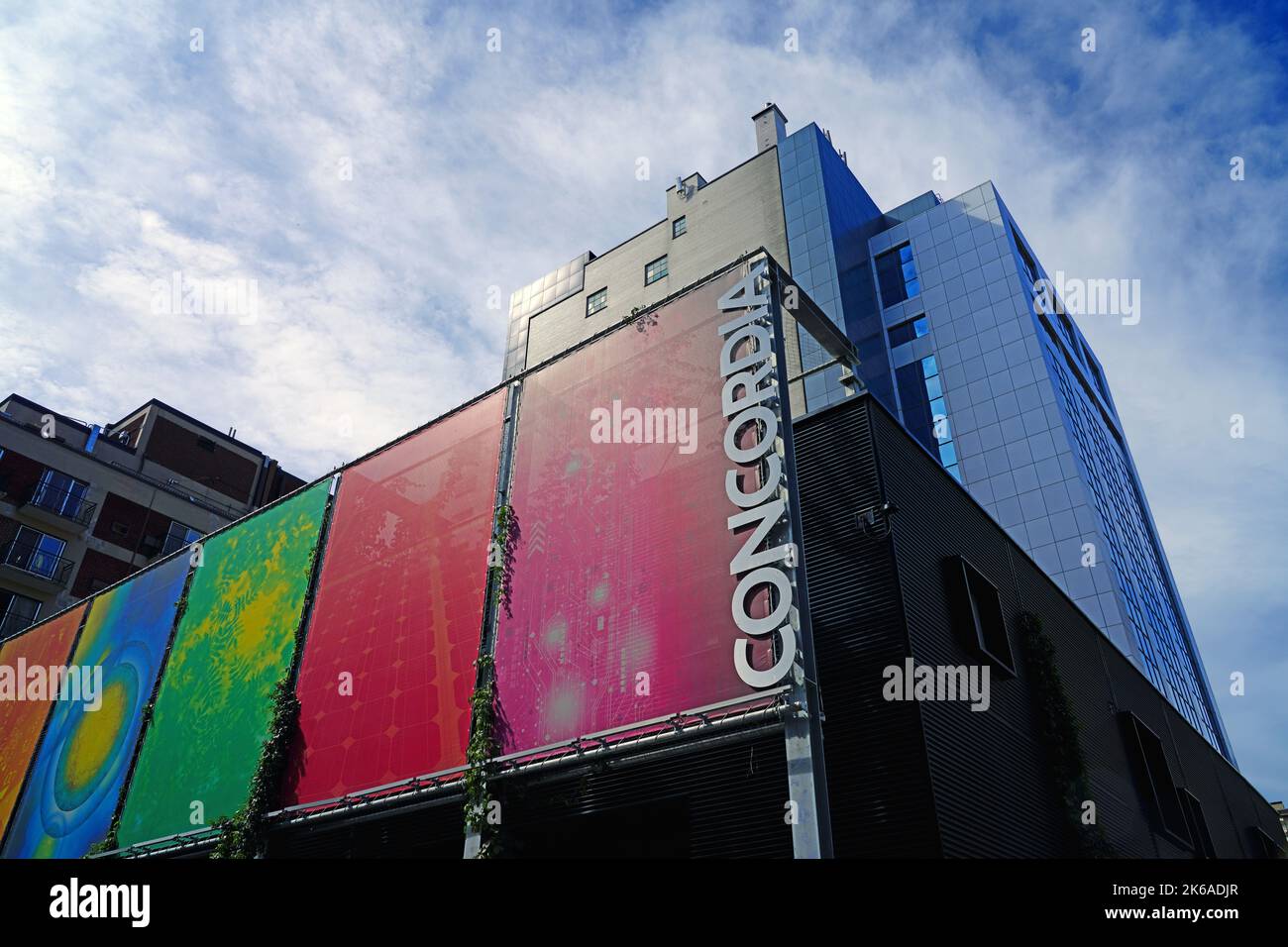 MONTREAL, CANADA -17 SEP 2022- View of the campus of Concordia ...