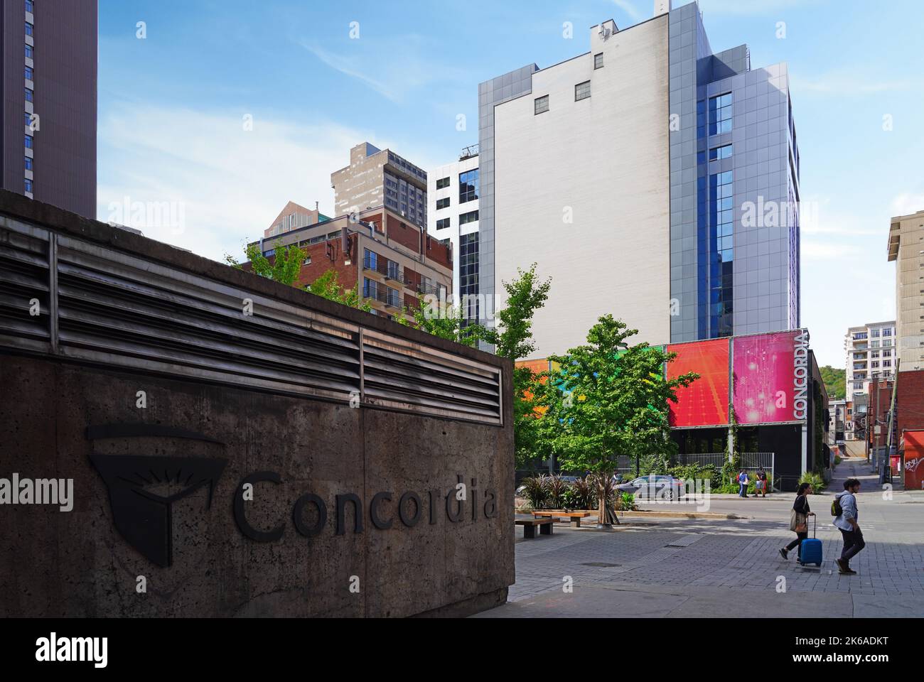 MONTREAL, CANADA -17 SEP 2022- View of the campus of Concordia ...