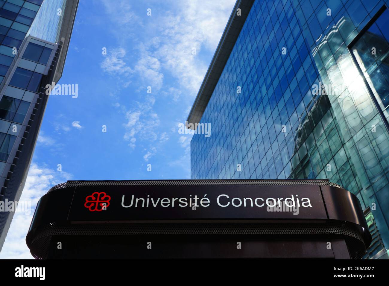 MONTREAL, CANADA -17 SEP 2022- View of the campus of Concordia ...