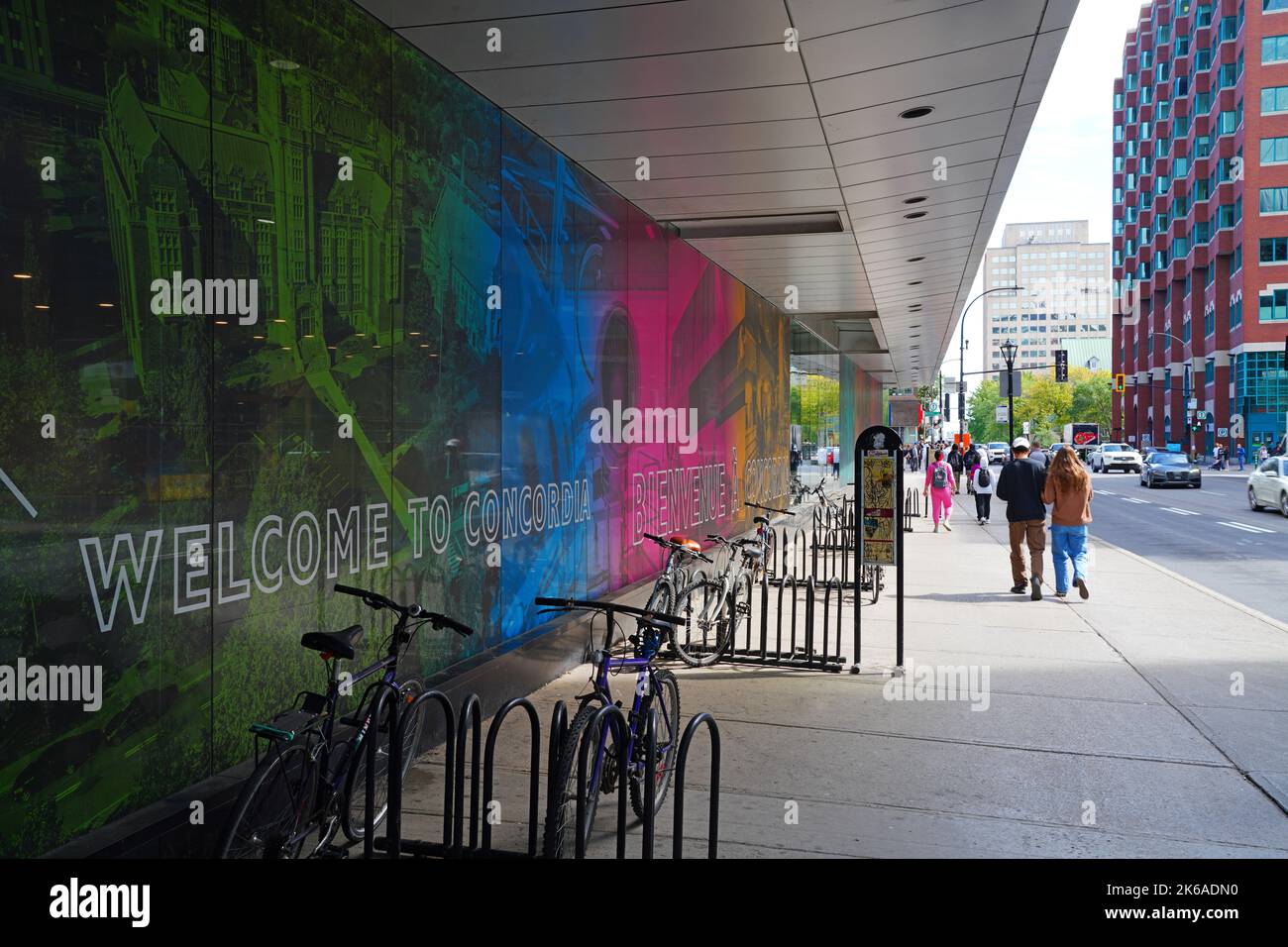 MONTREAL, CANADA -17 SEP 2022- View of the campus of Concordia ...