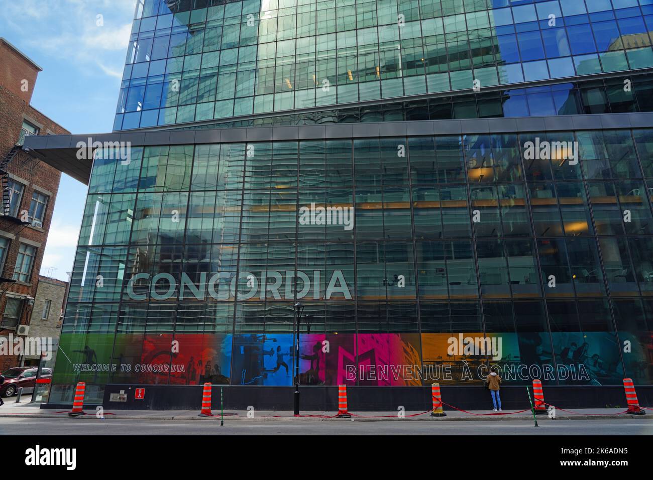 MONTREAL, CANADA -17 SEP 2022- View of the campus of Concordia ...