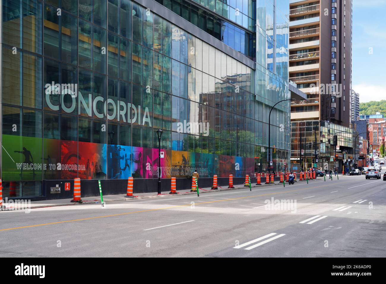 MONTREAL, CANADA -17 SEP 2022- View of the campus of Concordia ...