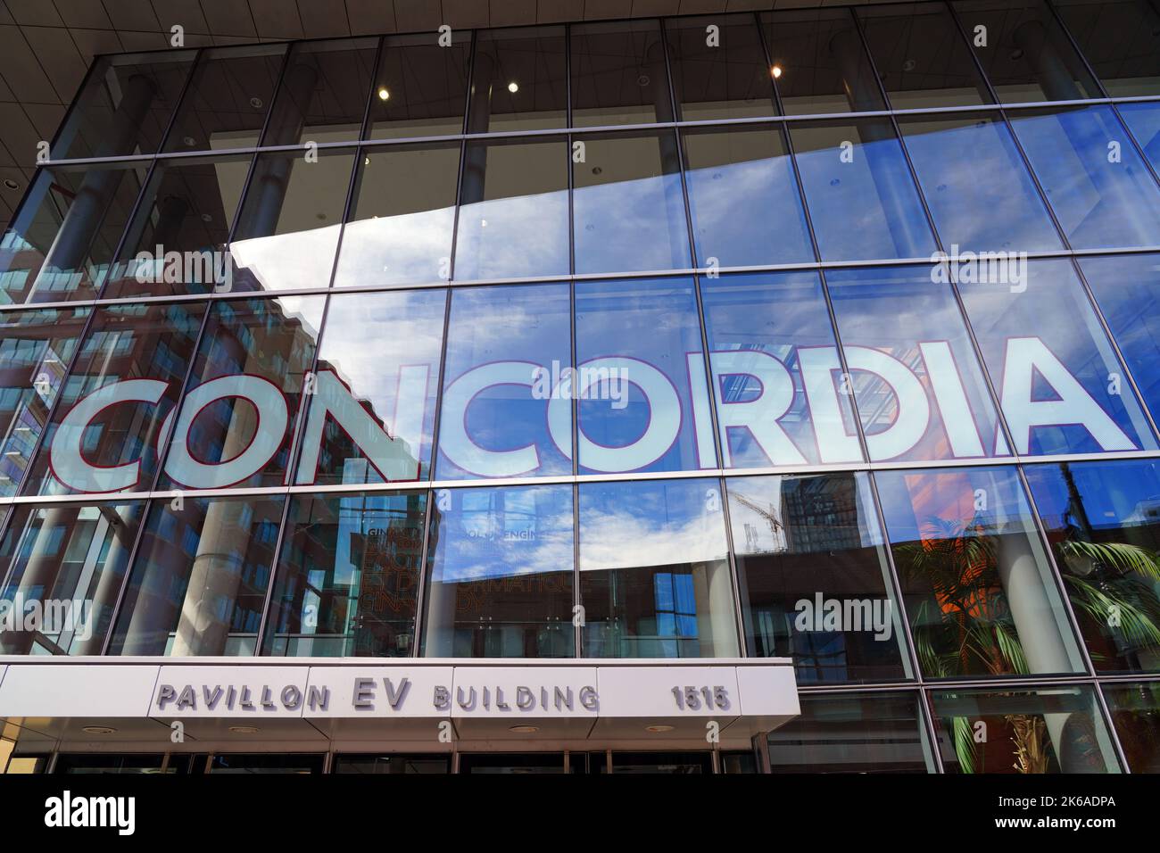 MONTREAL, CANADA -17 SEP 2022- View of the campus of Concordia ...