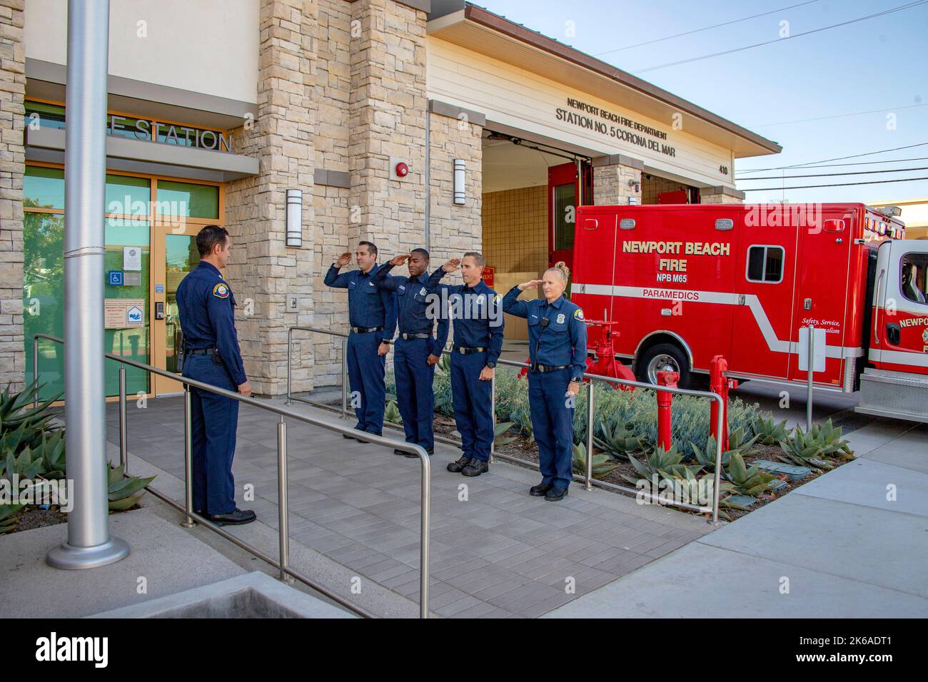 On the 20th anniversary of 9/11, firefighters in Newport Beach, CA ...