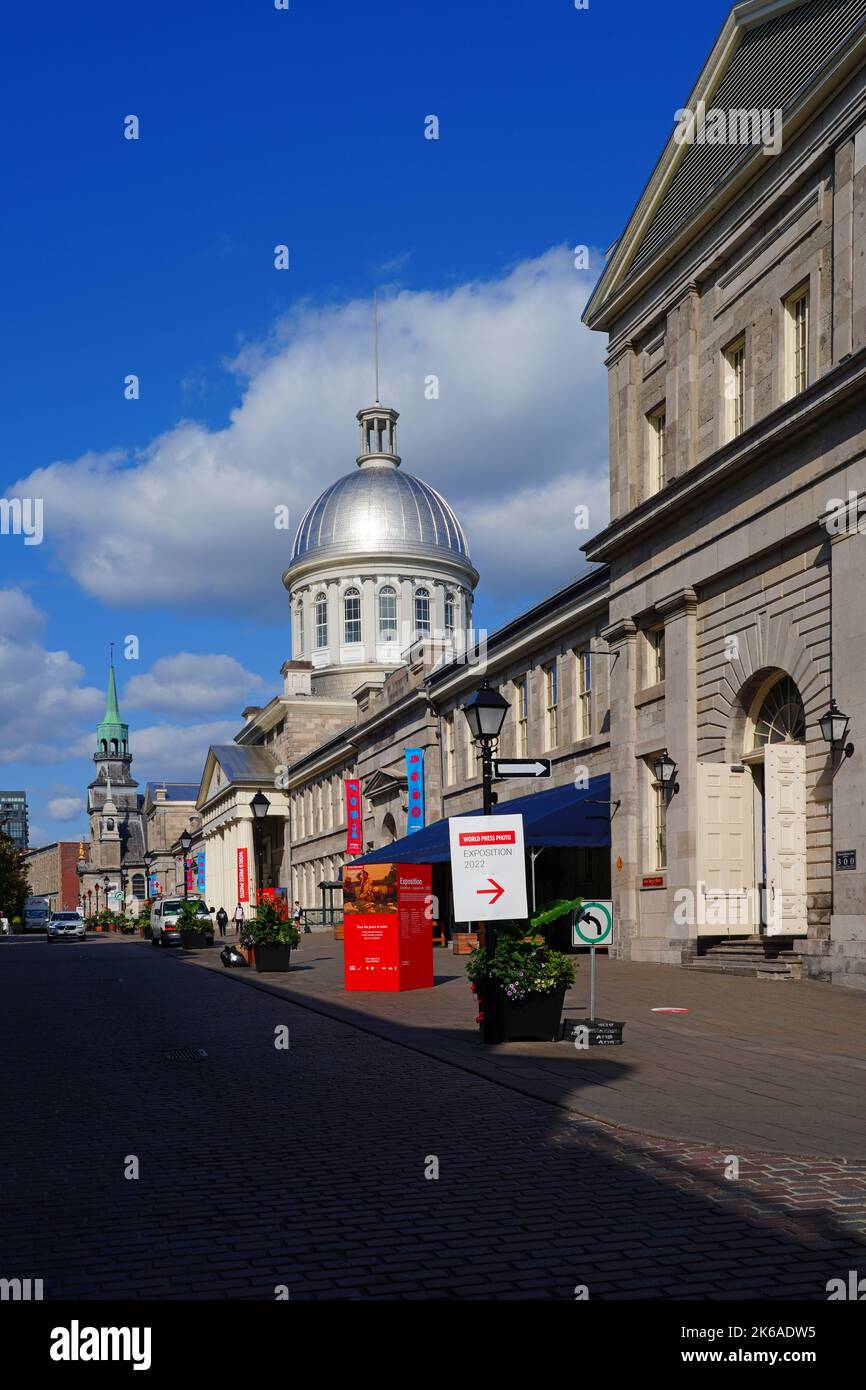 MONTREAL, CANADA -16 SEP 2022- View of the Marche Bonsecours ...