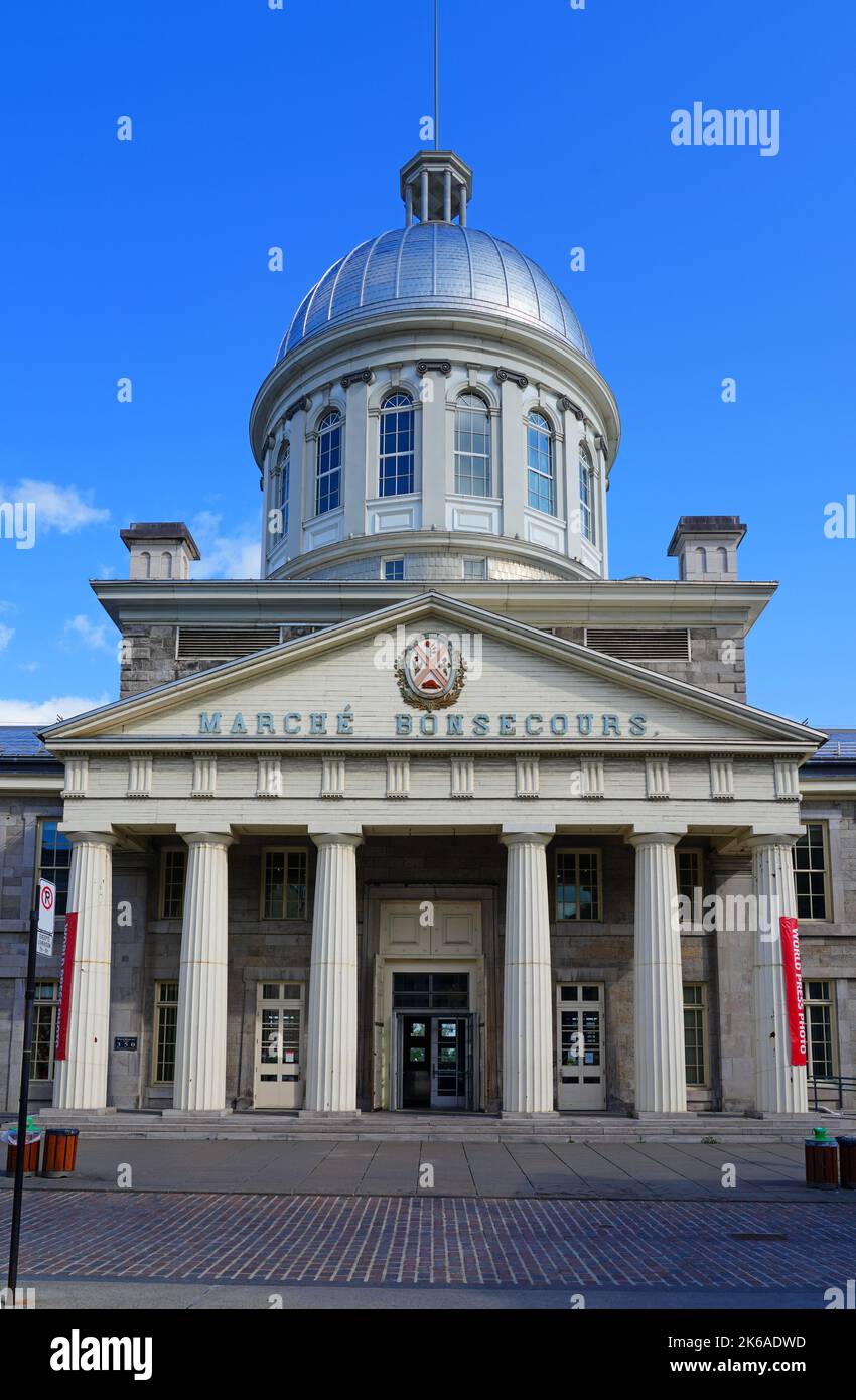 MONTREAL, CANADA -16 SEP 2022- View of the Marche Bonsecours ...