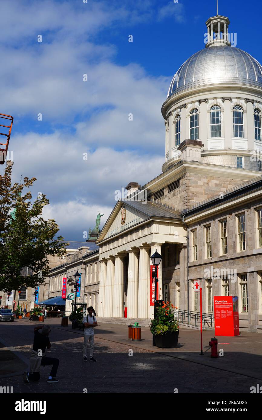 MONTREAL, CANADA -16 SEP 2022- View of the Marche Bonsecours ...