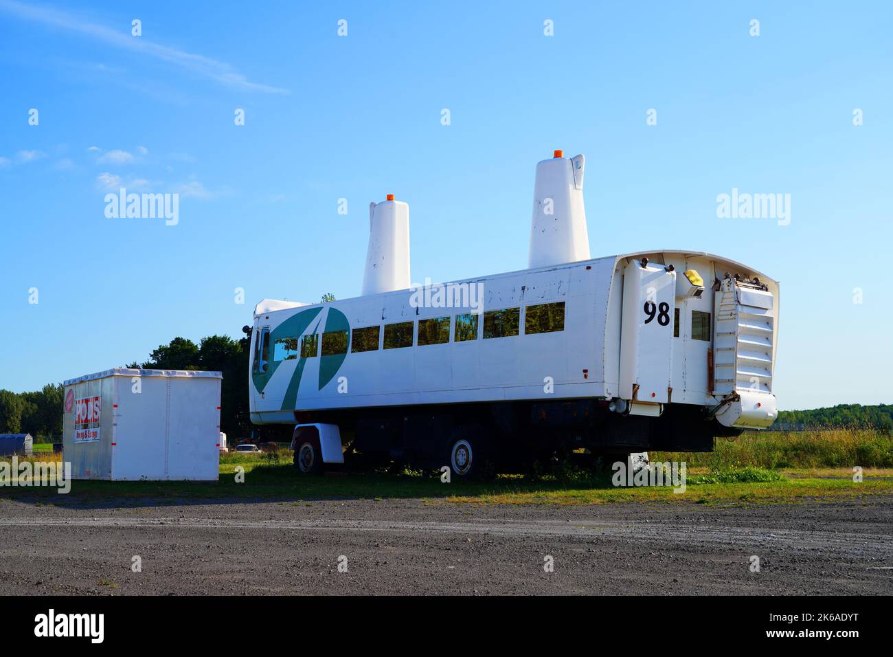 MONTREAL, CANADA -15 SEP 2022- View of the Montreal Mirabel ...