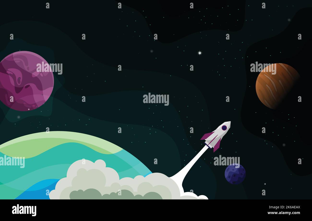 Rocket background Stock Vector Images - Alamy