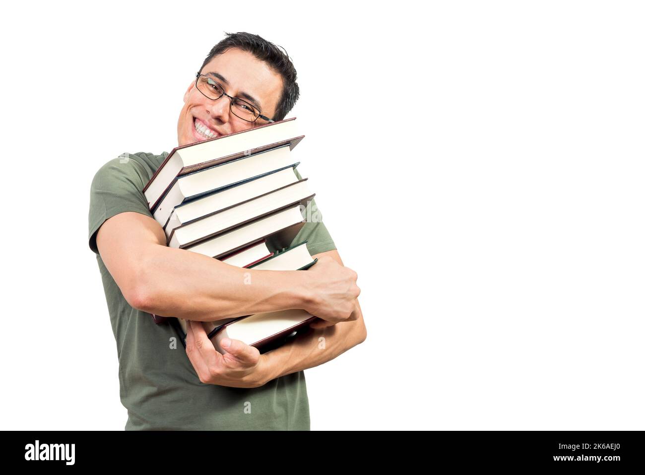 Man book embracing hi-res stock photography and images - Alamy