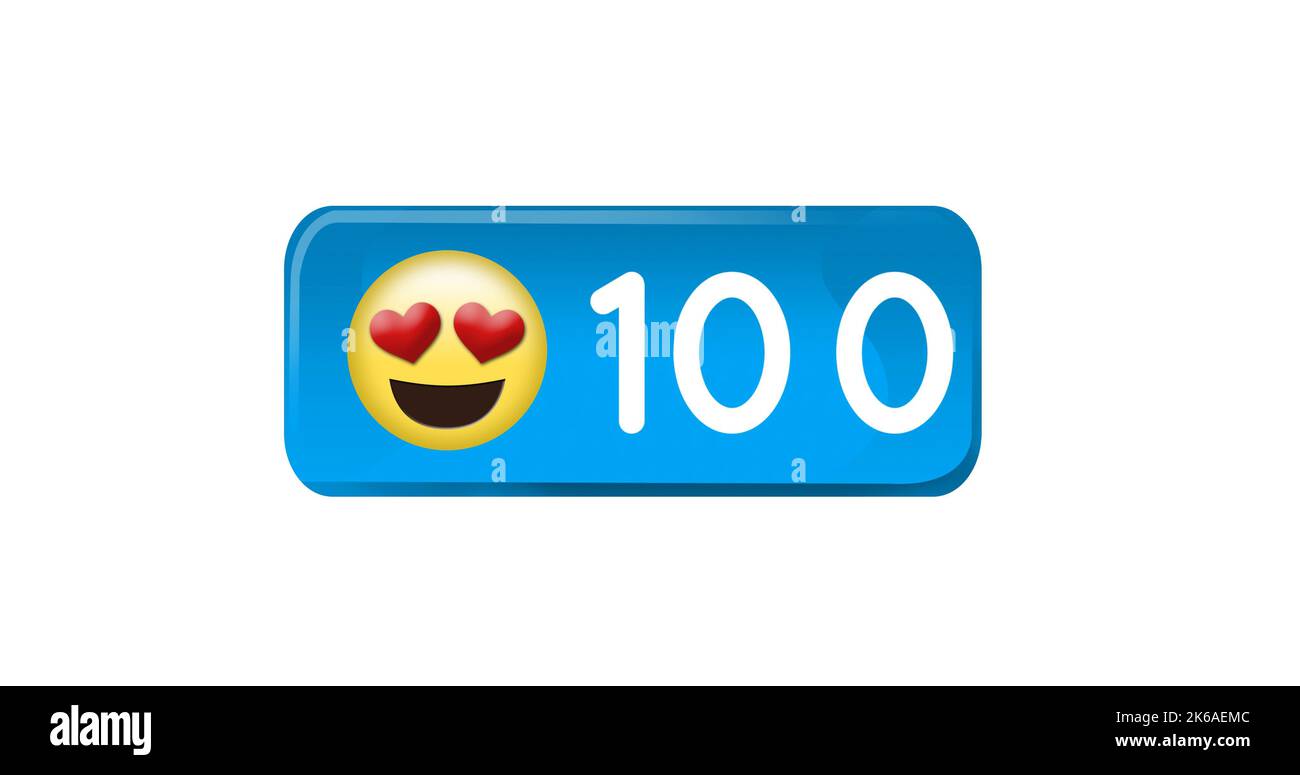 Image of 100 messages on green background. Social media, communication ...