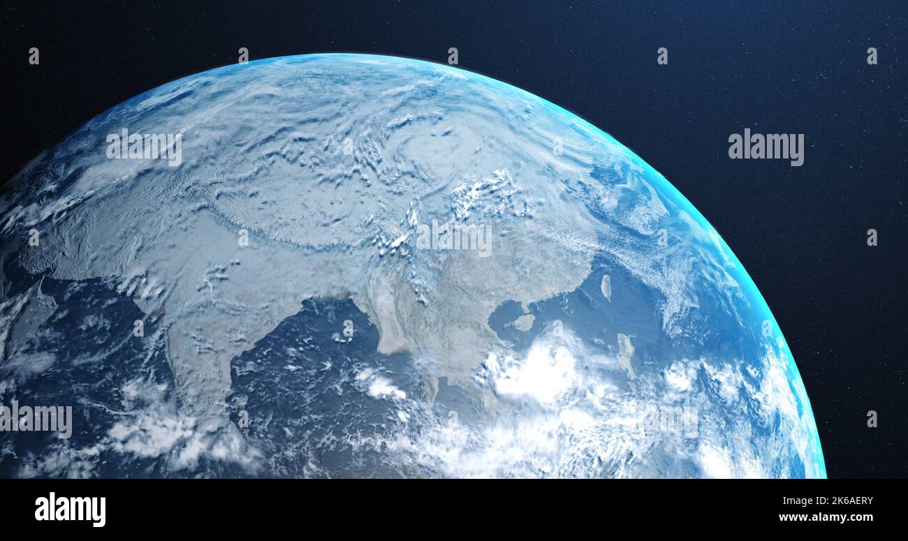 Image of satellite photo of earth visible from space. Cosmos, universe ...