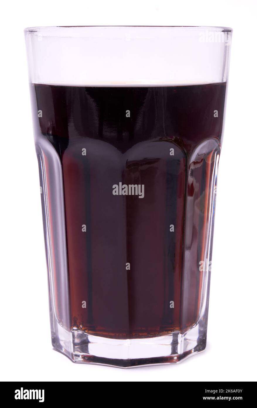 glass of cola drink isolated on white background Stock Photo - Alamy