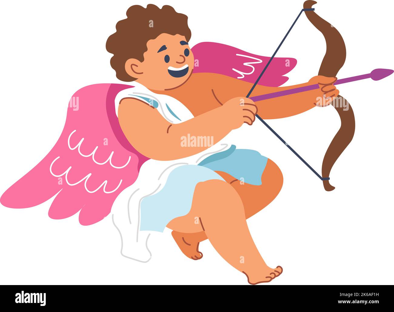 Cupid shooting love arrow vector hi-res stock photography and images ...