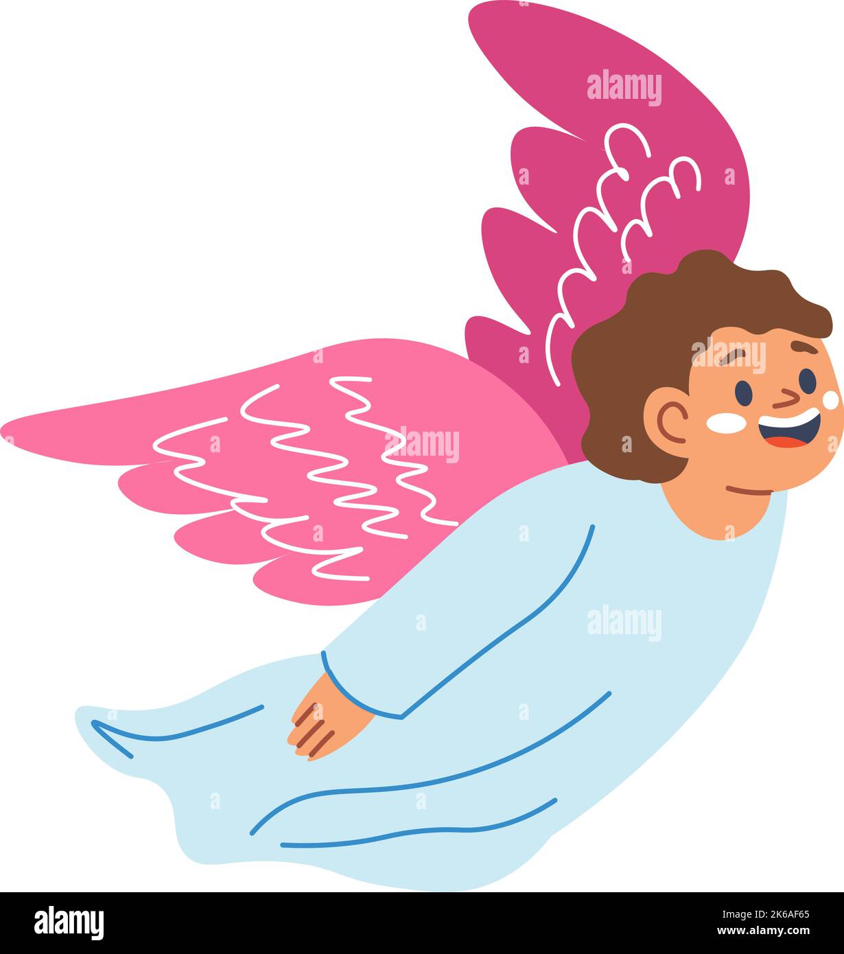 Baby angel flying in sky hi-res stock photography and images - Alamy