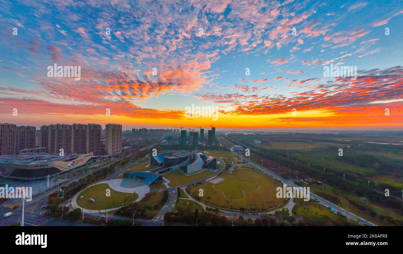 SUQIAN, CHINA - OCTOBER 13, 2022 - The construction site of affordable ...