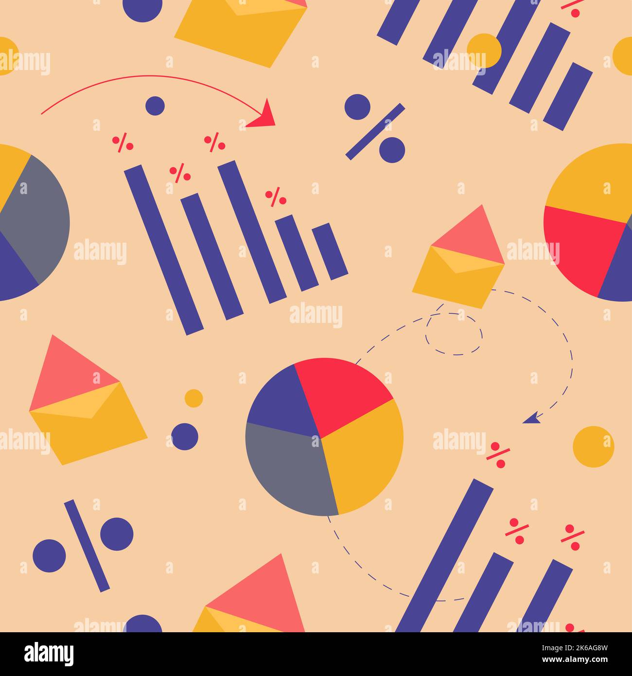 Statistics and diagrams, analysis of work tasks Stock Vector Image ...