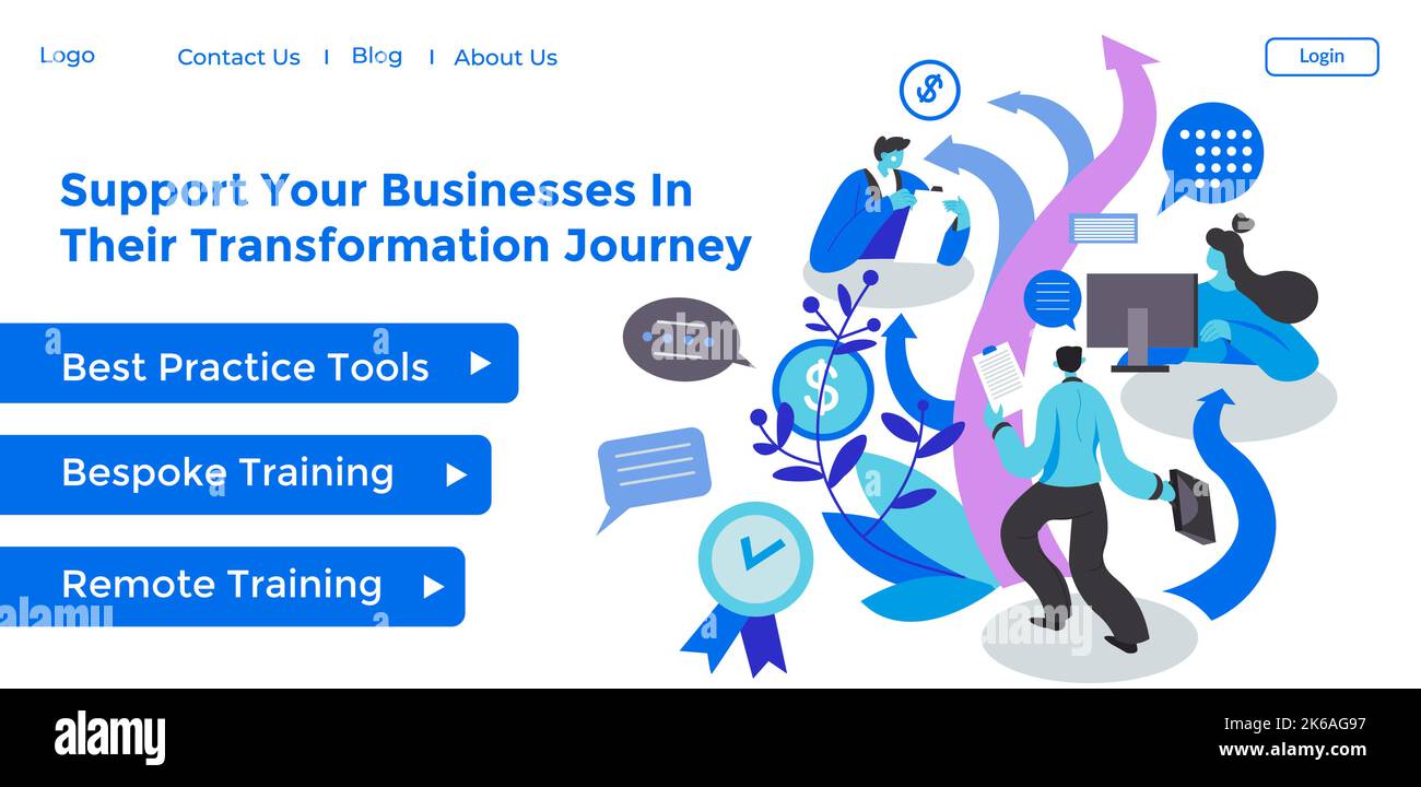 Support your business in transformation journey Stock Vector Image & Art - Alamy