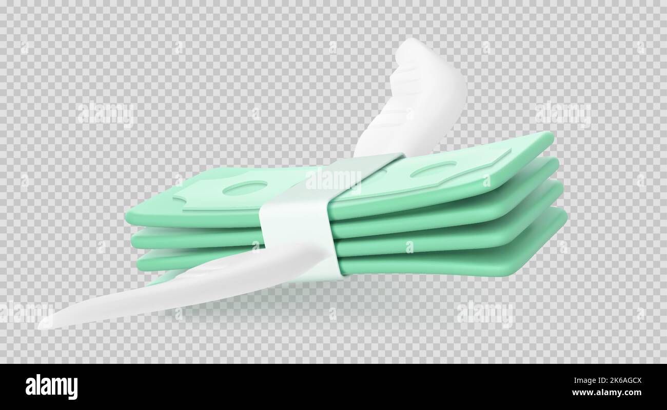 3d render money fly Stock Vector Images - Alamy